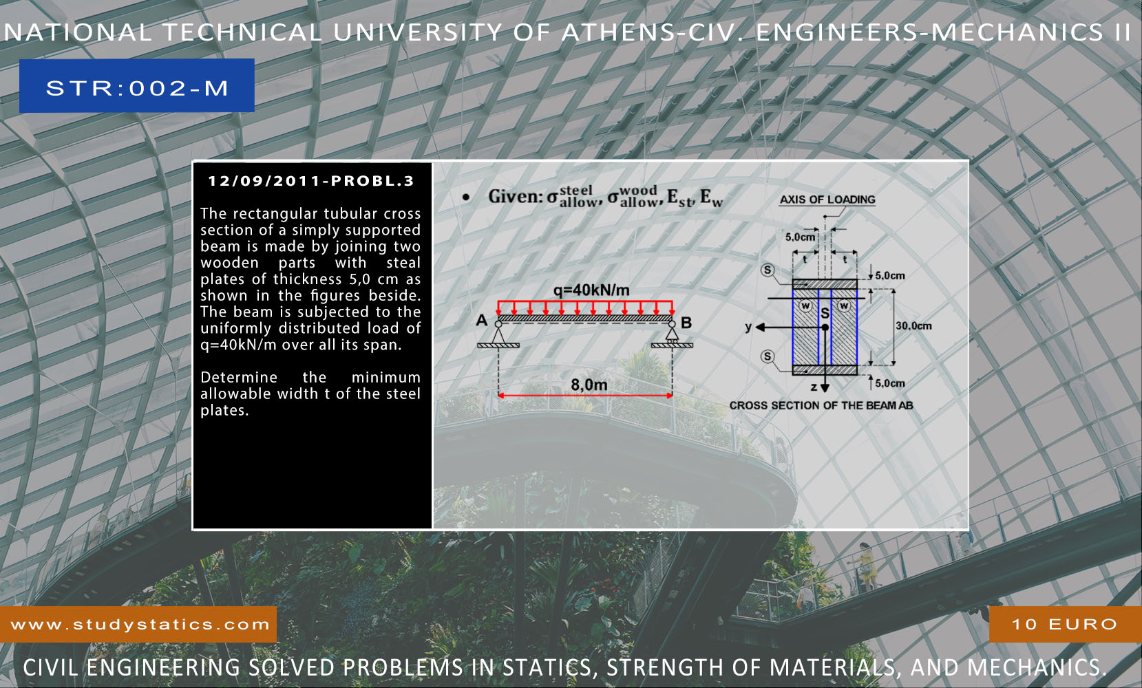 The bending stress analysis of composite beams in structure of exercise ...